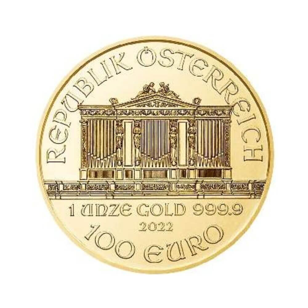 Münze Österreich (Ausztria) Vienna Philharmonics 1 ounce gold coin (100 EUR) 2002-2024